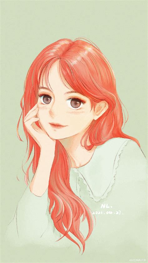 女孩风格插画设计作品 设计人才灵活用工 设计dna