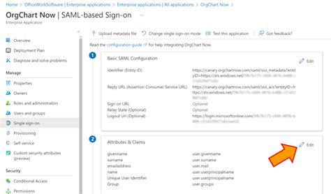 Entra Id Saml Attribute Mapping Orgchart