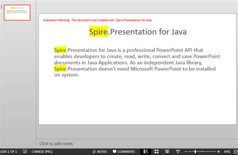Search And Highlight Specific Text In Powerpoint In Java