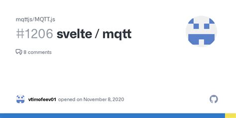 Svelte Mqtt · Issue 1206 · Mqttjsmqttjs · Github