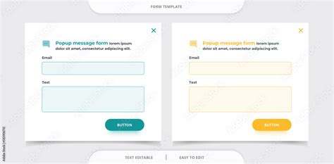 Message Form Template Callback Contact Form Feedback Form Popup Form Or Subscribe Form