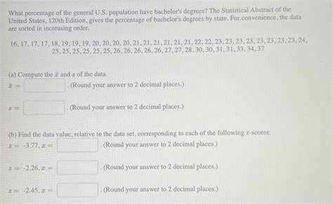 Solved What Percentage Of The General U S Population Have