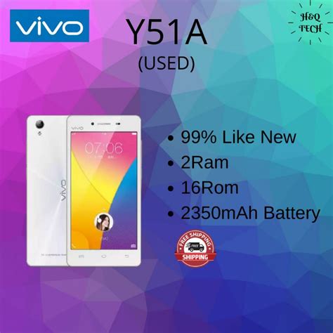 Vivo Y A Original Ram Rom Used Shopee Malaysia
