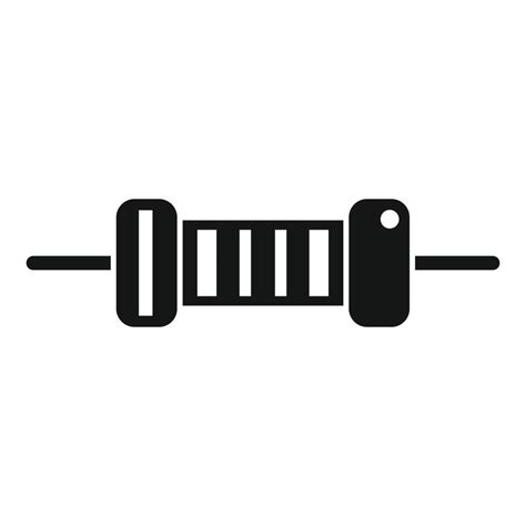 Power Resistor Icon Simple Vector Electric Circuit 15150468 Vector Art At Vecteezy