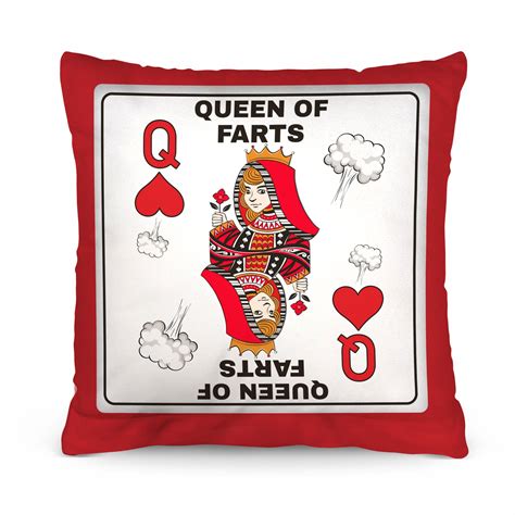 Queen Of Farts Cushion Two Sizes Britishmadets