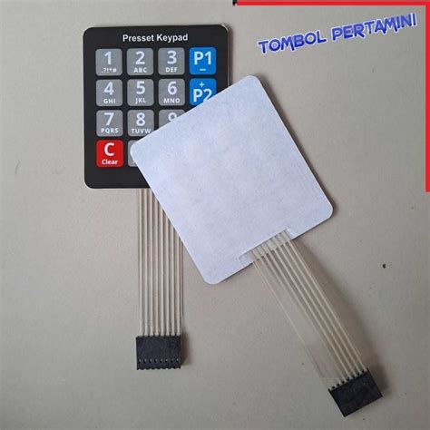 Tombol Mesin Mini Pom Keypad Standard Blank Button Best Preset Custom