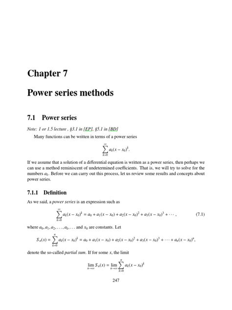 power series method pdf power series calculus