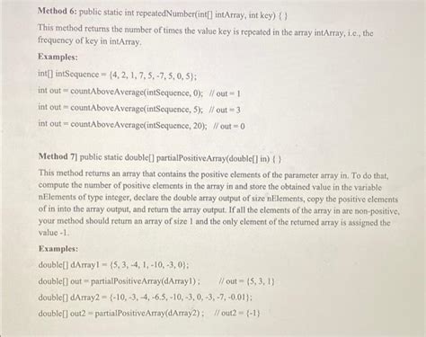 Solved Method 6 Public Static Int Repeatednumberint