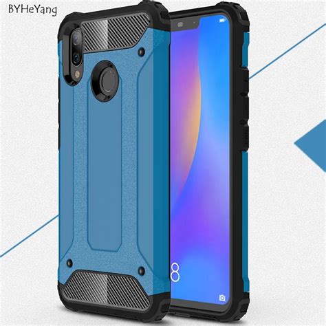 For Huawei P Smart Plus Case Huawei P Smart Cover Silicone Shockproof Slim Hard Tough Rubber