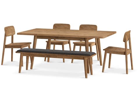 Seb Extendable Dining Set For 6 8 Castlery Singapore