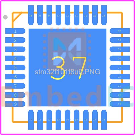 stm32f101t8u6 stmicroelectronics 32bit mcu embedic