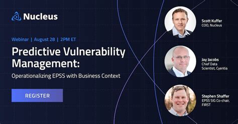 First On Linkedin Predictive Vulnerability Management Operationalizing Epss With Business…