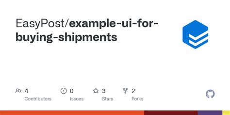 GitHub EasyPost Example Ui For Buying Shipments