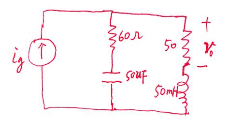 Solved The Input Current Source In The Circuit Below Is Ig