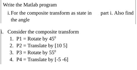 Solved Write The Matlab Program I For The Composite