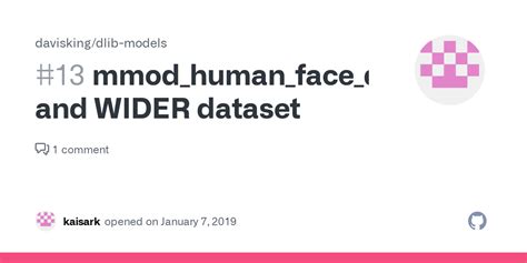 mmod human face detector dat and wider dataset · issue 13 · davisking dlib models · github