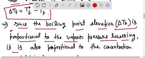 solved the equations for boiling point elevation and freezing point