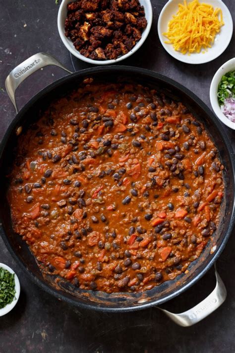 Chorizo Tofu Burrito Bowl With Smoky Lentil Black Bean Stew