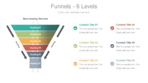 Five Process Funnel Infographics Presentation Template