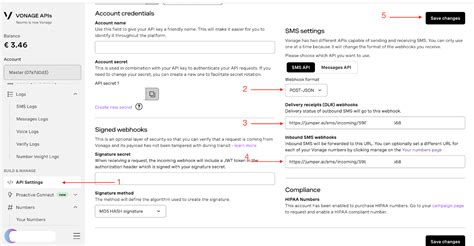 connecting sms to jumper ai vonage api support