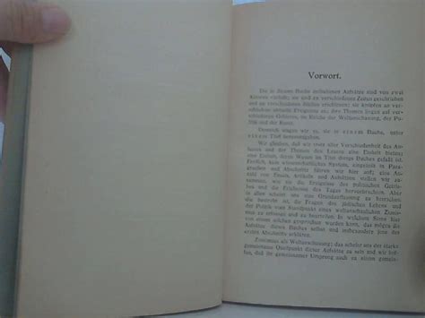 Zionismus Als Weltanschauung Par Brod Max Und Felix Weltsch 8