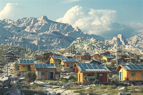 Premium Photo Renewable Energy Powered Remote Communities