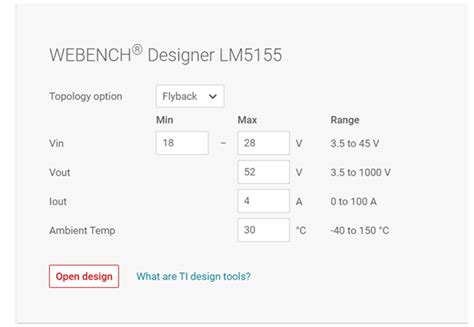 LM Can T Use Webench Power Management Forum Power Management TI E E Support Forums