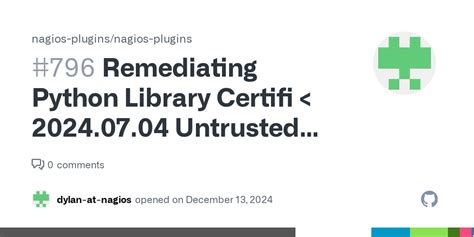 Remediating Python Library Certifi