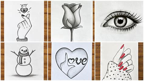 6 Easy Drawing Ideas For Beginners Easy Drawings Step By Step