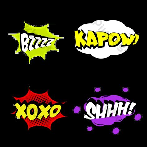 만화 텍스트 상자 클립 아트 Png 일러스트 Png Ai 무료 다운로드 Pikbest