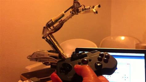 Robot Demo 1 Bluetooth Gamepad Control Robot Arm Through Arduino And