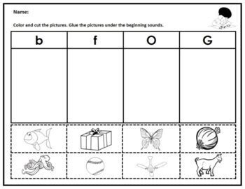 Beginning Sound Sorting Montessori Initial Sound Sorting By Liv And Leb