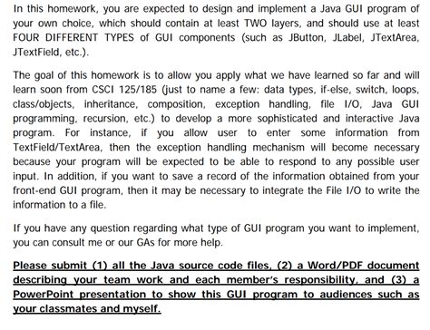 In This Homework You Are Expected To Design And