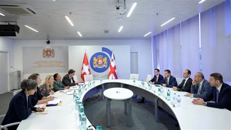 ლევან დავითაშვილი შვეიცარიელ კოლეგას შეხვდა