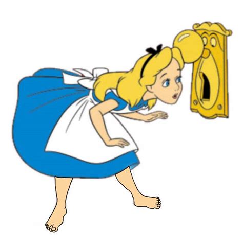 Barefoot Alice Looks Through The Keyhole By Animedino1 On Deviantart