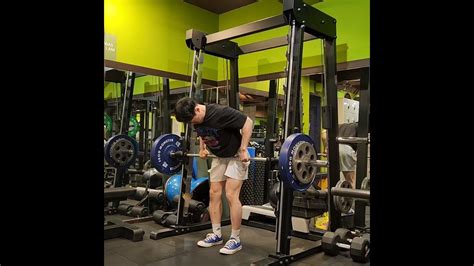 스미스머신 바벨로우 연습 한장반 Youtube