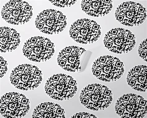 Custom Qr Code Labels Round Qr Code Stickers ›