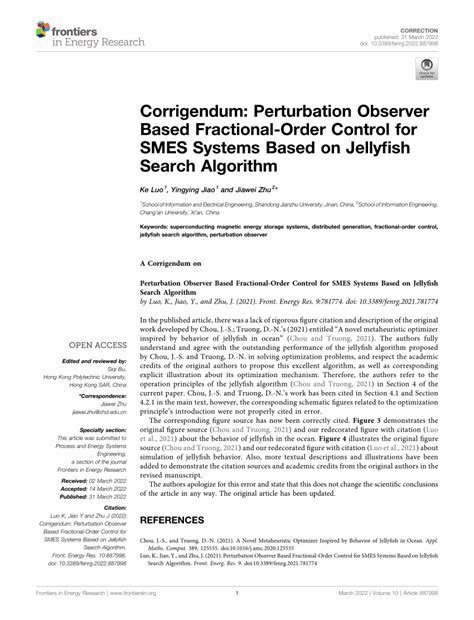 Pdf Corrigendum Perturbation Observer Based Fractional Order Control