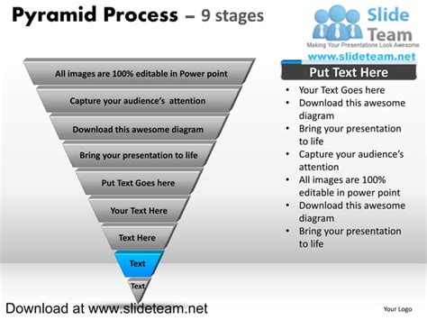 List Of Items In Pyramind Form Process 9 Stages Powerpoint Diagrams And Powerpoint Templates PPT