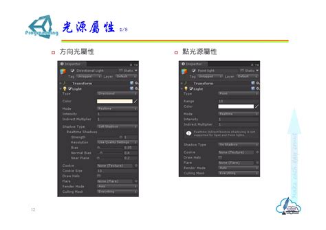 Unity遊戲程式設計 3d物件與光源設定 Ppt