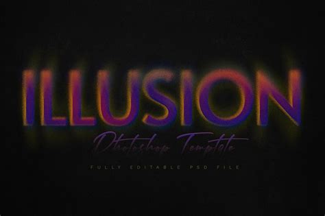 Premium Psd Gradient Blurred Text Effect