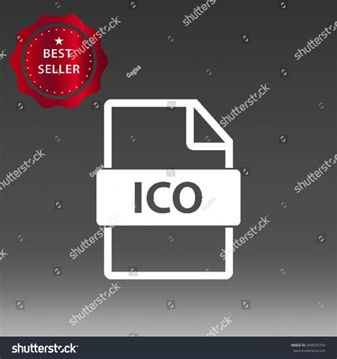 Ico File Type Vector Icon Illustration Stock Vector 499929754 Shutterstock