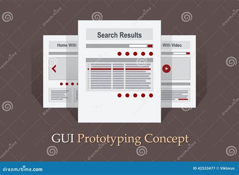 internet web site map navigation structure prototype vector stock