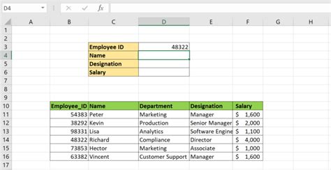 Vlookup Function In Excel