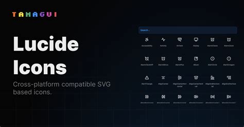 Lucide Icons — Tamagui — Style Library Design System And Ui Kit For