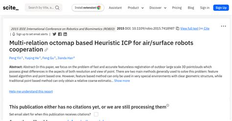 Multi Relation Octomap Based Heuristic Icp For Airsurface Robots Cooperation Scite Report