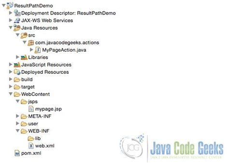 Struts 2 ResultPath Annotation Example Java Code Geeks