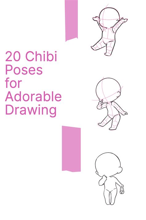 20 Chibi Poses For Adorable Drawing Chibi Sketch Chibi Drawings