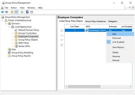 Client Installation Group Policy SmartDeploy Help Center