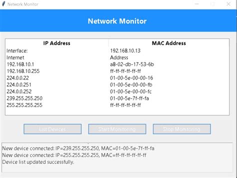 Network Monitoring Python Script